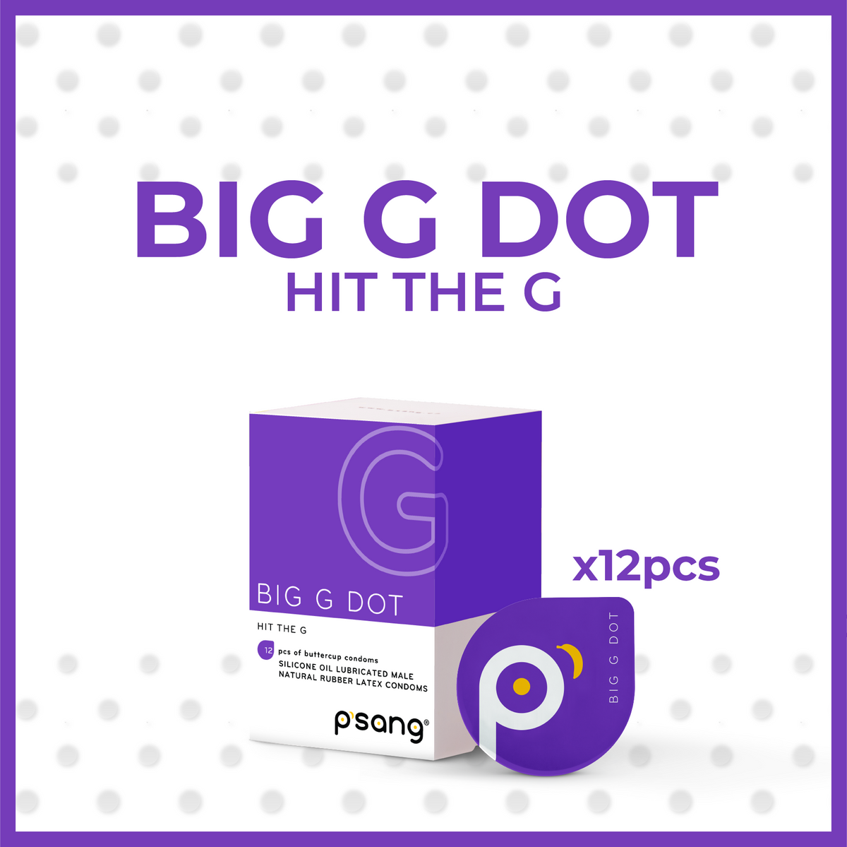 P'sang Big G Dot (3pcs/12pcs condoms) – P'sang - New Generation Condom